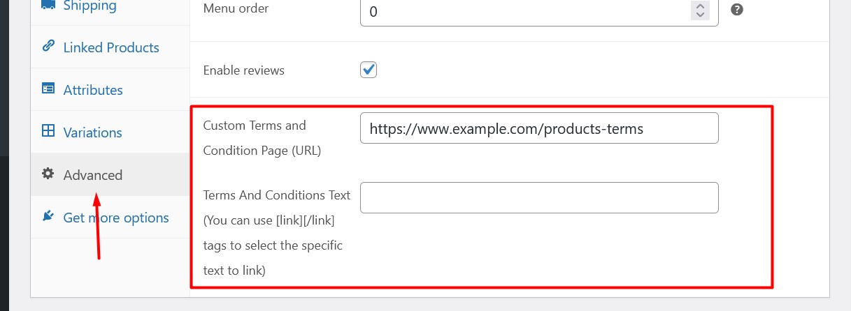 Product Terms and Conditions - Terms and Conditions per Product